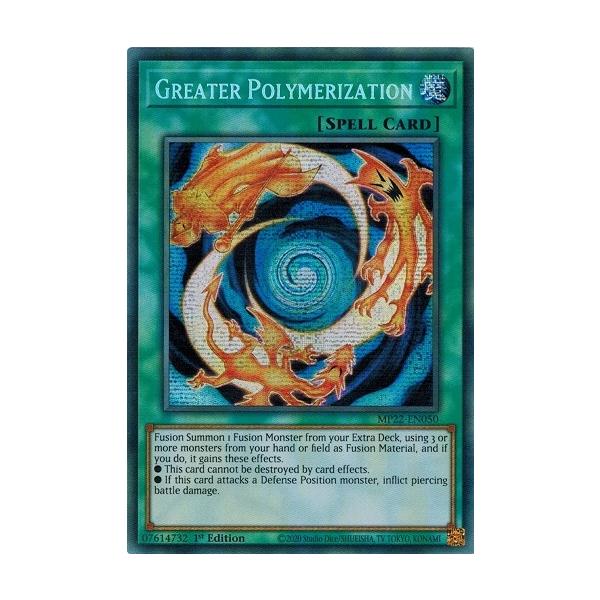 カード名:大融合/Greater Polymerization収録:2022 Tin of the Pharaoh’s Gods Mega Pack品番:MP22-EN050レアリティ:プリズマティックシークレットレア通常魔法(1)：自分の...