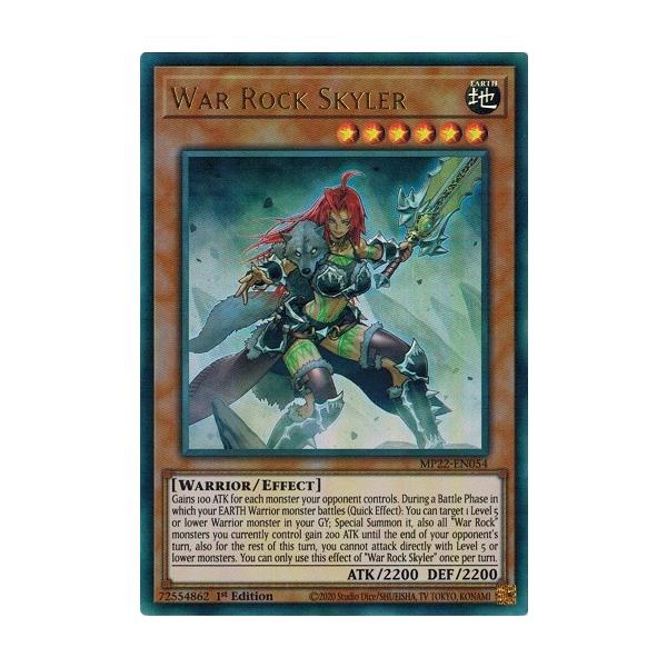 カード名:ウォークライ・スキーラ/War Rock Skyler収録:2022 Tin of the Pharaoh’s Gods Mega Pack品番:MP22-EN054レアリティ:ウルトラレア効果モンスター星６/地属性/戦士族/攻2...