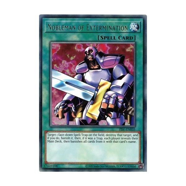 カード名:撲滅の使徒/Nobleman of Extermination収録:Pharaoh's Servant 25th reprinted edition品番:PSV-EN035レアリティ:レア通常魔法フィールド上にセットされた魔法・罠...