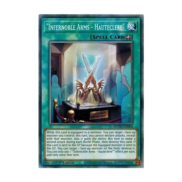 カード名:『焔聖剣−オートクレール』/"Infernoble Arms - Hauteclere"収録:ライズ・オブ・ザ・デュエリスト品番:ROTD-EN054レアリティ:ノーマル装備魔法このカード名の(1)(2)の効果は１ターンに１度、い...