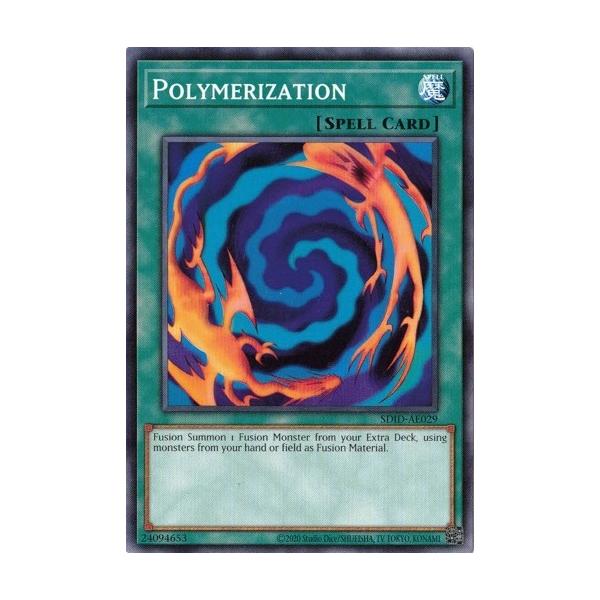 カード名:Polymerization/融合収録:Structure Deck: Illusion of the Dark Magicians品番:SDID-AE029レアリティ:ノーマル通常魔法(1)：自分の手札・フィールドのモンスターを...