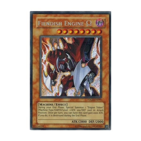 カード名:デモニック・モーター・Ω/Fiendish Engine Ω収録:The Duelist Genesis【英語版】品番:TDGS-EN095レアリティ:シークレットレア【1st】効果モンスター星８/闇属性/機械族/攻2800/守2...