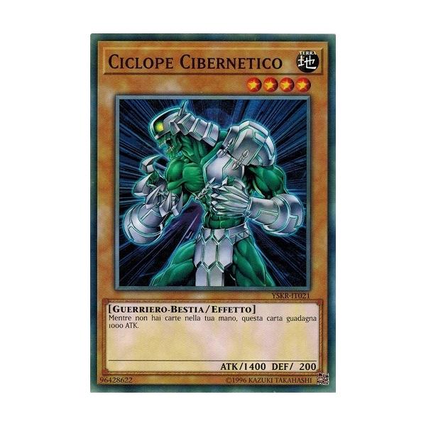 カード名:サイバネティック・サイクロプス/Ciclope Cibernetico収録:Starter Deck Kaiba - Reloaded品番:YSKR-IT021レアリティ:ノーマル効果モンスター星４/地属性/獣戦士族/攻1400/...