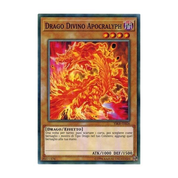 カード名:神竜 アポカリプス/Drago Divino Apocralyph収録:Starter Deck Kaiba - Reloaded品番:YSKR-IT026レアリティ:ノーマル効果モンスター星４/闇属性/ドラゴン族/攻1000/守...