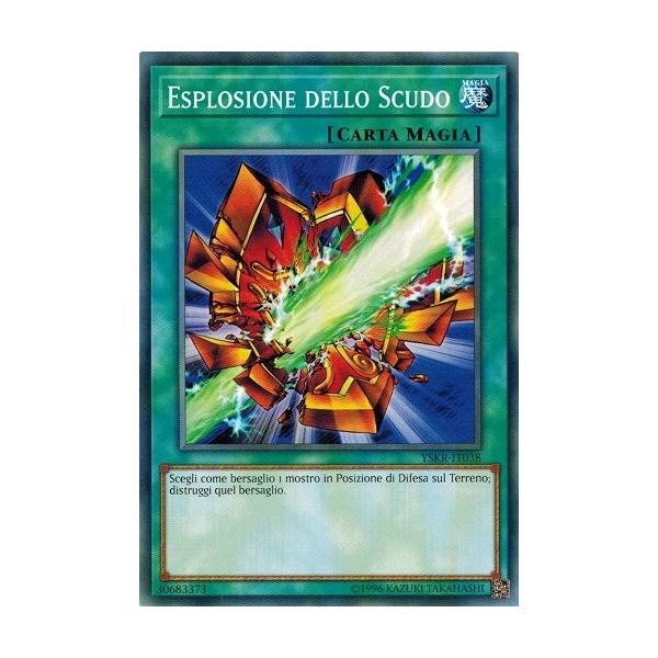 カード名:シールドクラッシュ/Esplosione dello Scudo収録:Starter Deck Kaiba - Reloaded品番:YSKR-IT038レアリティ:ノーマル通常魔法(1)：フィールドの守備表示モンスター１体を対象...