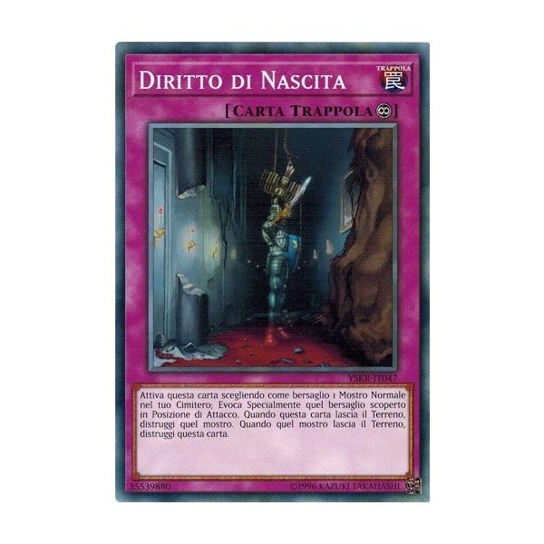 カード名:正統なる血統/Diritto di Nascita収録:Starter Deck Kaiba - Reloaded品番:YSKR-IT047レアリティ:ノーマル永続罠(1)：自分の墓地の通常モンスター１体を対象としてこのカードを発...
