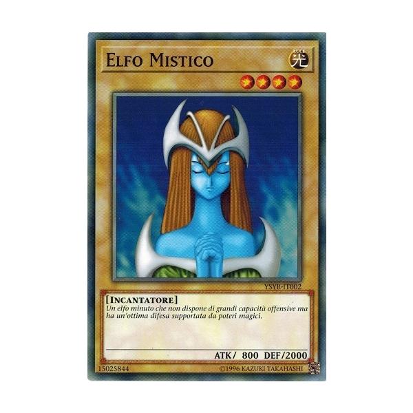 カード名:ホーリー・エルフ/Elfo Mistico収録:Starter Deck Yugi - Reloaded品番:YSYR-IT002レアリティ:ノーマル通常モンスター星４/光属性/魔法使い族/攻 800/守2000かよわいエルフだが...