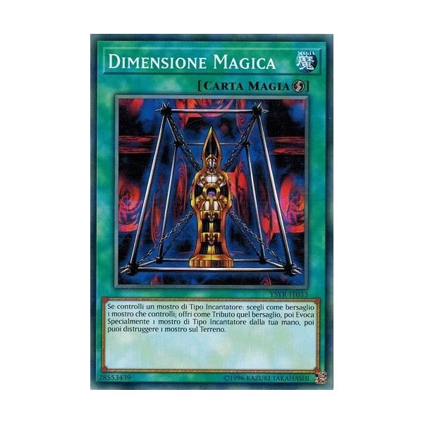 カード名:ディメンション・マジック/Dimensione Magica収録:Starter Deck Yugi - Reloaded品番:YSYR-IT033レアリティ:ノーマル速攻魔法(1)：自分フィールドに魔法使い族モンスターが存在する...