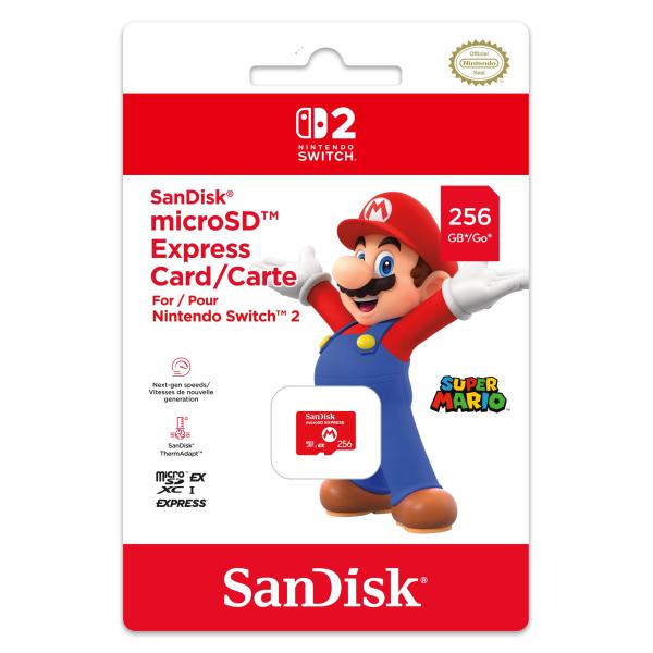 「SanDisk microSD Express Card 256GB for Nintendo Switch 2」発売日：2025/06/05※初期不良や不具合についてはメーカーでの保証対象となります。こちらの商品は、メーカーまたは代理店...