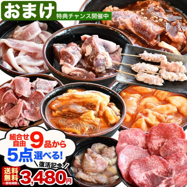 ■名称9種類から選べる5点焼肉セット（冷凍食肉）■内容量・牛カルビ:300g・牛ハラミ:200g・豚とろ:200g・豚さがり:200g・牛ホルモン:200g・鶏セセリ:200g（上記6品はタレを含む）（肉とタレの割合：肉7割タレ3割）―――...