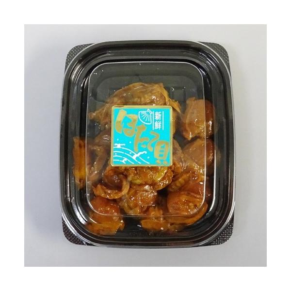 ほたて貝を砂糖醤油で煮つけたとれとれ厳選珍味です。ご飯や酒のお供にどうぞ！※包装不可商品です。[原材料]ほたて（北海道産）、醤油、砂糖、米発酵調味料／ソルビトール、調味料（アミノ酸等）、着色料（アトナー）、甘味料（カンゾウ）、（一部に小麦・...