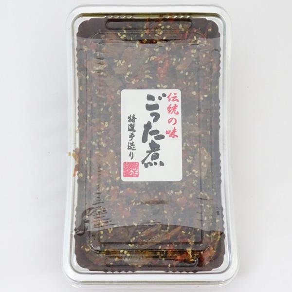 ごはんのおともに！とれとれ市場人気の小魚の佃煮です。※包装不可商品です。[製造元]（株）つるさき食品　（愛媛県松前町）[賞味期限]1〜2ヶ月※高温多湿、直射日光を避け常温保存して下さい。[原材料]魚、昆布、砂糖、ごま、サバ削り節、たん白加水...