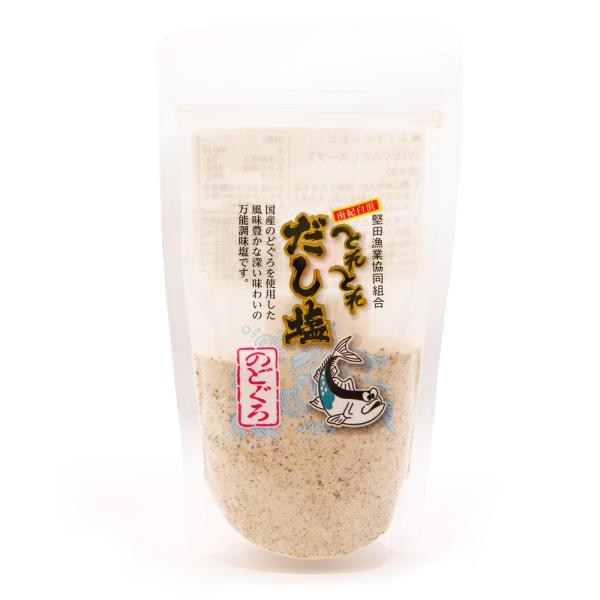 とれとれ市場オリジナル商品です。パッケージがとれとれ仕様になりました!是非、お土産にどうぞ！国産のどぐろを、まろやかな焼塩と合わせた、香り豊かな深い味わいの万能調味料です。少しの量でもおいしいだし汁があっという間に出来あがります。天ぷらや焼...