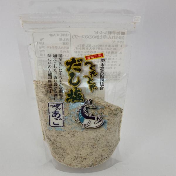 とれとれ市場オリジナル商品です。パッケージがとれとれ仕様になりました。国産飛魚に、まろやかな焼塩を加えた、香り豊かな深い味わいの万能調味料。トビウオを使用することにより、味わい深い出汁塩に仕上げました。炊きごみご飯、茶碗蒸し、天ぷら塩、お吸...