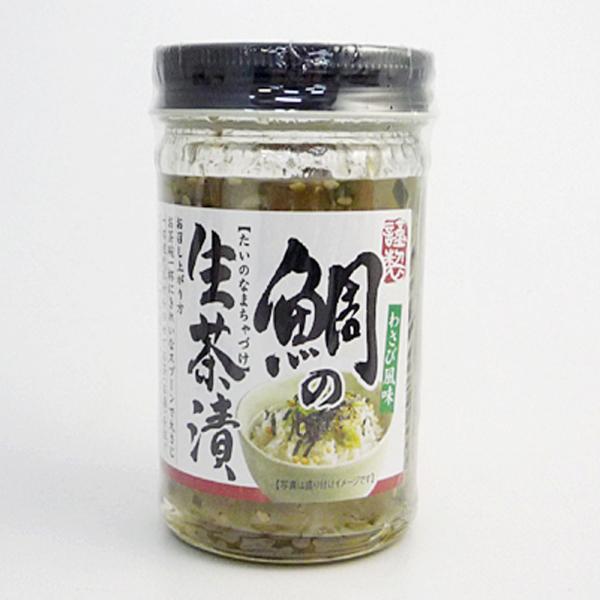 お茶碗一杯にきれいなスプーンで大さじ一杯程度具材をのせてお茶（お湯）を注ぐだけ。お好みで薬味を入れてお召し上がりください。[販売者]堅田漁業協同組合[賞味期限]約1ヶ月(要冷蔵)[原材料]鯛、わさび茎、ごま、チャイブ、醤油、食塩、還元麦芽糖...
