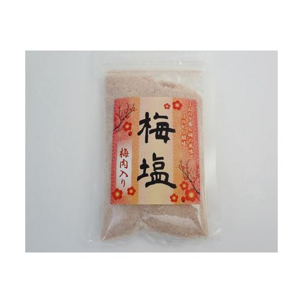 ほんのり香る梅の風味とほのかな酸味の梅塩です。販売者　:　紀伊観光物産(和歌山県白浜町)賞味期限　:　約2年原材料　:　海水(日本〈沖縄〉)、梅肉(日本)
