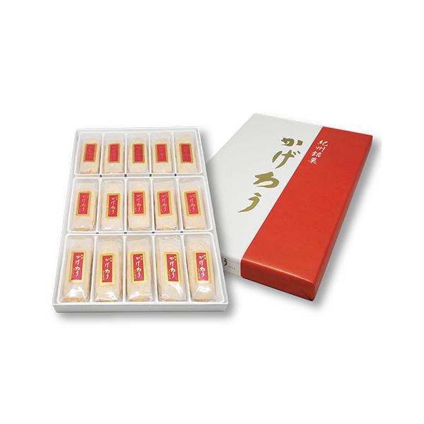 和歌山県、紀州を代表する銘菓のかげろうです。旅行でのお土産はもちろん、お取り寄せスイーツとしても人気。個包装になったお菓子ですので、ギフトとしてもぴったりです。ふわっとしたスポンジケーキ生地に、優しい甘さのバタークリームを挟んだお菓子です。...