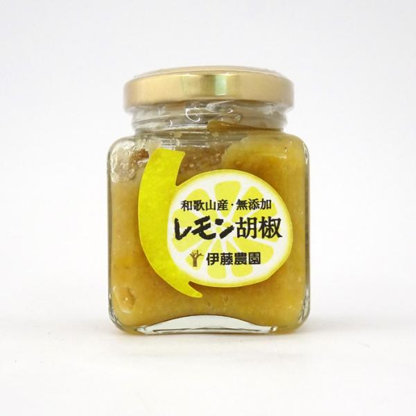 和歌山県産の「レモン」と、唐辛子、食塩のみを使用した無添加の柚子胡椒です。原材料　:　レモン（和歌山県産）、唐辛子、食塩保存方法　：　直射日光を避けて常温にて保存　※開栓後は必ず冷蔵室（10℃以下）に入れて、お早めにお召し上がりください販売...