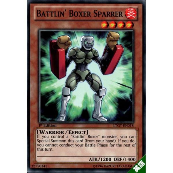 ■遊戯王(英語)■ＢＫ スパー■Battlin' Boxer Sparrer■LTGY-EN018/英語版/■32750341■ノーマル■効果モンスター■レベル４/炎属性/戦士族/攻1200/守1400[ハ行]バーニングナックラースパー/ば...