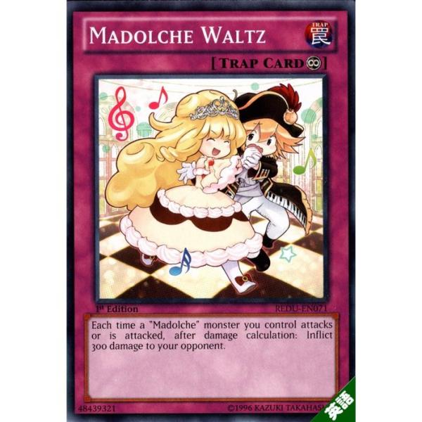 ■遊戯王(英語)■マドルチェ・ワルツ■Madolche Waltz■REDU-EN071/英語版/■48439321■ノーマル■永続罠[マ行]マドルチェワルツ/まどるちぇわるつ■状態ランクは『A』〜『B』です。小さな傷・いたみがあるものも含...