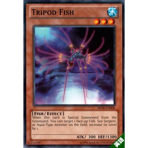 ■遊戯王(英語)■トライポッド・フィッシュ■Tripod Fish■ABYR-EN006/英語版/■61254509■ノーマル■効果モンスター■レベル３/水属性/魚族/攻300/守1300[タ行]トライポッドフィッシュ/とらいぽっどふぃっし...