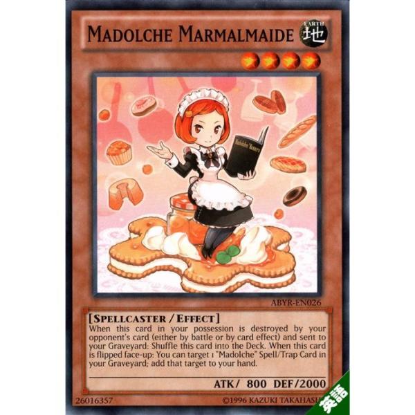 ■遊戯王(英語)■マドルチェ・マーマメイド■Madolche Marmalmaide■ABYR-EN026/英語版/■26016357■ノーマル■効果モンスター■レベル４/地属性/魔法使い族/攻800/守2000[マ行]マドルチェマーマメイ...