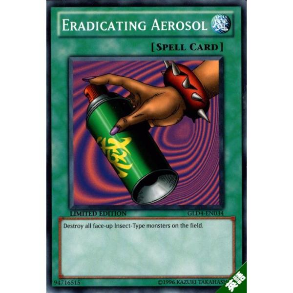 ■遊戯王(英語)■トゲトゲ神の殺虫剤■Eradicating Aerosol■GLD4-EN034/英語版/■94716515■ノーマル■通常魔法[タ行]トゲトゲシンノサッチュウザイ/とげとげしんのさっちゅうざい■状態ランクは『A』〜『B』...