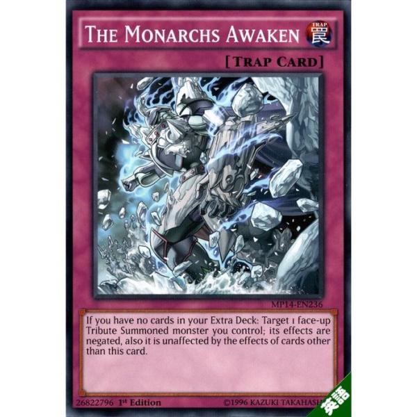 ■遊戯王(英語)■帝王の凍志■The Monarchs Awaken■MP14-EN236/英語版/■26822796■ノーマル■通常罠[タ行]テイオウノトウシ/ていおうのとうし■状態ランクは『A』〜『B』です。小さな傷・いたみがあるものも...
