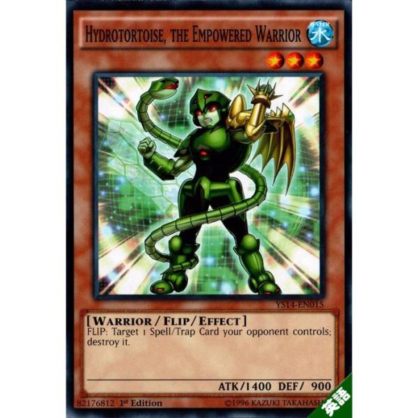 ■遊戯王(英語)■魔装戦士 ハイドロータス■Hydrotortoise, the Empowered Warrior■YS14-EN015/英語版/■82176812■ノーマル■リバース・効果モンスター■レベル３/水属性/戦士族/攻1400...