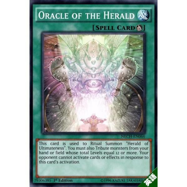 ■遊戯王(英語)■宣告者の神託■Oracle of the Herald■NECH-EN066/英語版/■79306385■ノーマル■儀式魔法[タ行]デクレアラーオラクル/でくれあらーおらくる■状態ランクは『A』〜『B』です。小さな傷・いた...