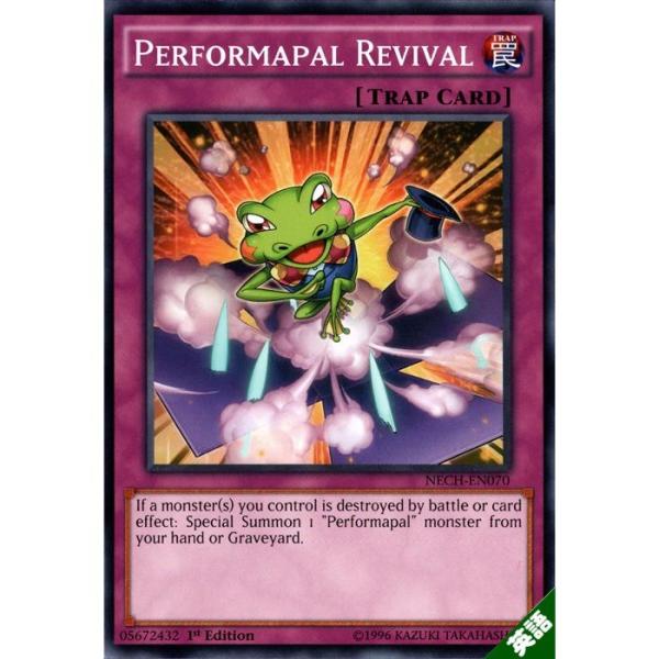 ■遊戯王(英語)■ＥＭリバイバル■Performapal Revival■NECH-EN070/英語版/■05672432■ノーマル■通常罠[ア行]エンタメイトリバイバル/えんためいとりばいばる■状態ランクは『A』〜『B』です。小さな傷・い...
