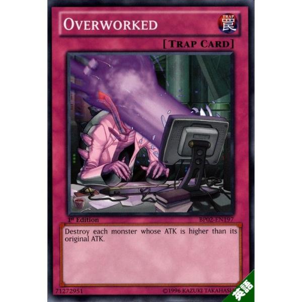■遊戯王(英語)■オーバースペック■Overworked■BP02-EN197/英語版/■71272951■ノーマル■通常罠[ア行]オーバースペック/おーばーすぺっく■状態ランクは『A』〜『B』です。小さな傷・いたみがあるものも含みます。■...