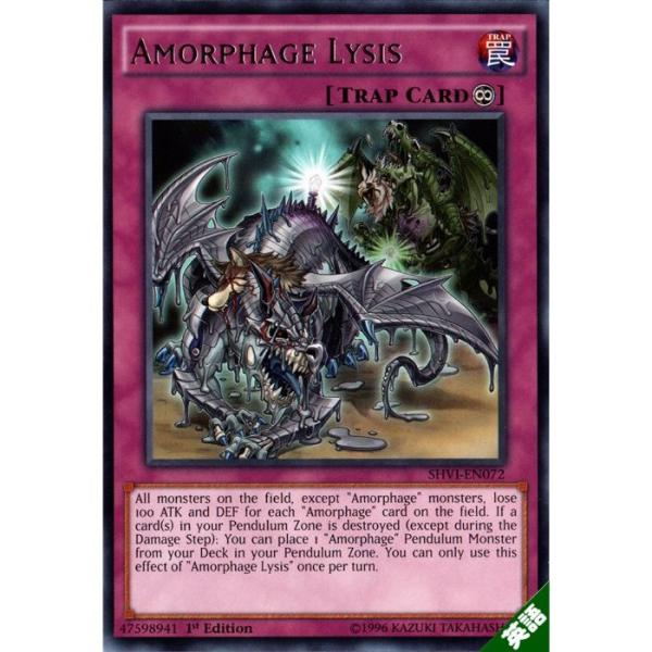 ■遊戯王(英語)■アモルファージ・ライシス■Amorphage Lysis■SHVI-EN072/英語版/■47598941■レア■永続罠[ア行]アモルファージライシス/あもるふぁーじらいしす■状態ランクは『A』〜『B』です。小さな傷・いた...