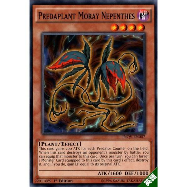 ■遊戯王(英語)■捕食植物モーレイ・ネペンテス■Predaplant Moray Nepenthes■INOV-EN007/英語版/■22011689■ノーマル■効果モンスター■レベル４/闇属性/植物族/攻1600/守1000[ハ行]プレデ...
