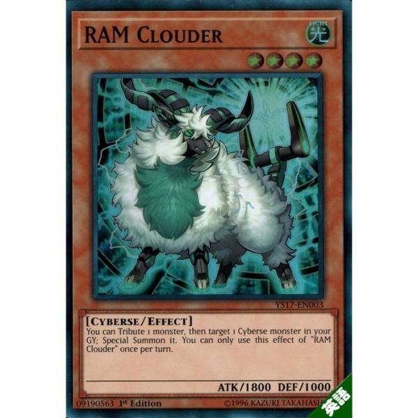 ■遊戯王(英語)■ＲＡＭクラウダー■RAM Clouder■YS17-EN003/英語版/1st■09190563■スーパーレア■効果モンスター■レベル４/光属性/サイバース族/攻1800/守1000[ラ行]ラムクラウダー/らむくらうだー■...