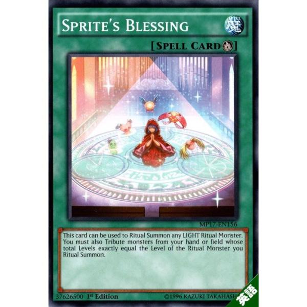 ■遊戯王(英語)■精霊の祝福■Sprite's Blessing■MP17-EN156/英語版/■37626500■ノーマル■儀式魔法[サ行]セイレイノシュクフク/せいれいのしゅくふく■状態ランクは『A』〜『B』です。小さな傷・いたみがある...