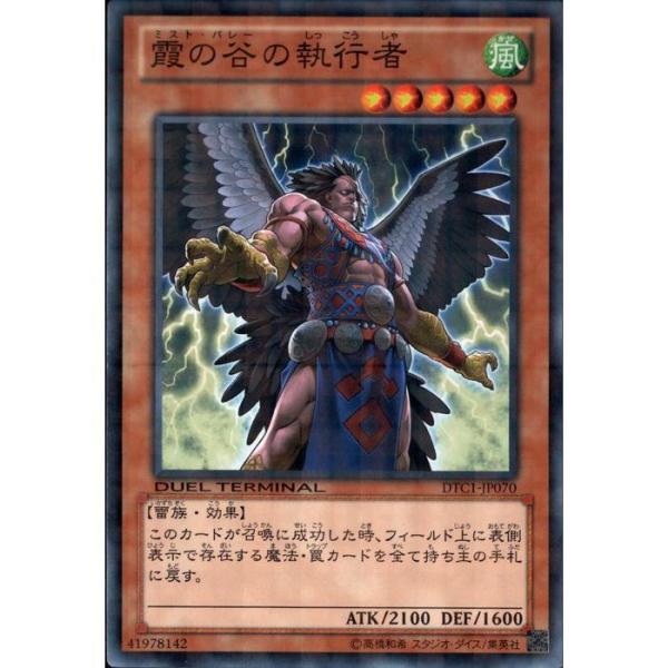 ■遊戯王■霞の谷の執行者■Mist Valley Executor■DTC1-JP070■41978142■ノーマル■効果モンスター■レベル５/風属性/雷族/攻2100/守1600[マ行]ミストバレーノシッコウシャ/みすとばれーのしっこうし...