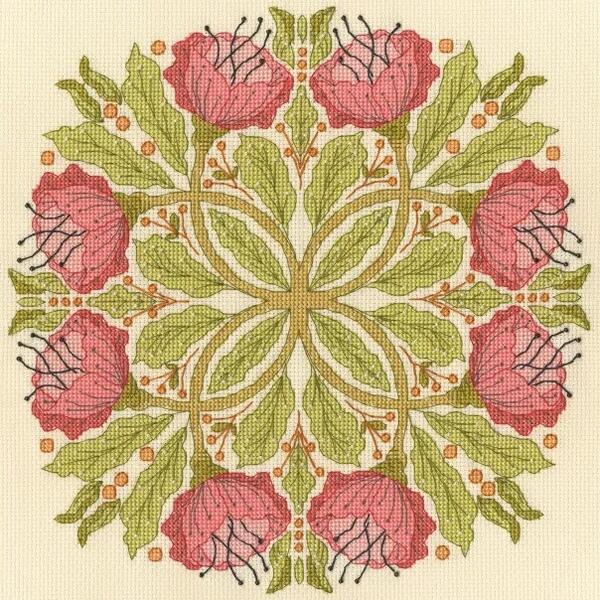 ・出来上がりサイズ：26×26cm・キット内容：刺繍布(ツヴァイガルト社製アイーダ、クリーム色)、刺しゅう糸、針、図案、説明書(英語)、簡単な日本語説明・イギリス製 (Made in United Kingdom.)・布目：14カウント (...