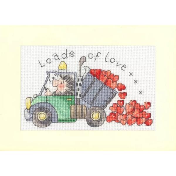 ・刺繍面サイズ：16×10cm・キット内容：刺繍布(アイーダ/アンティークホワイト)、刺しゅう糸、カード(A5サイズ)、封筒、針、図案(アルファベット図案つき)、説明書(英語)、簡単な日本語説明※カードの色を選ぶことはできません。・イギリス...