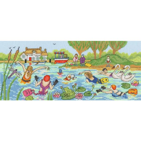 ・出来上がりサイズ：36×15cm・キット内容：刺繍布(ツヴァイガルト社製アイーダ、ベビーブルー)、刺しゅう糸、針、図案、説明書(英語)、簡単な日本語説明・イギリス製 (Made in United Kingdom.)・刺繍布目数：14カウ...