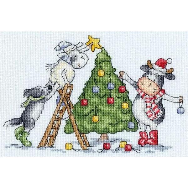 ・出来上がりサイズ：21×14cm・キット内容：刺繍布(ツヴァイガルト社製・アイスブルー)、刺しゅう糸、針、図案、説明書(英語)、簡単な日本語説明・イギリス製 (Made in United Kingdom.)・刺繍布目数：14カウント(1...