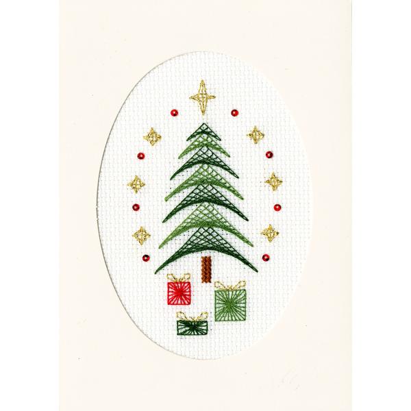 ・刺繍面サイズは、横約9cm×縦約13cmの楕円形の窓に収まるサイズとなります・キット内容：刺繍布(アイーダ、白)、刺しゅう糸、メタリック糸、スパンコール、カード、封筒、針、図案、説明書(英語)、簡単な日本語説明※カード・封筒の色を選ぶこと...