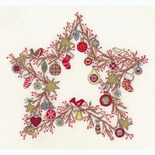 ・出来上がりサイズ：26cm×24cm・キット内容：アイーダ刺繍布(ツヴァイガルト社製・白)、刺繍糸、針、図案、説明書(英語)、簡単な日本語説明・イギリス製 (Made in United Kingdom.)・刺繍布目数：16カウント(1イ...