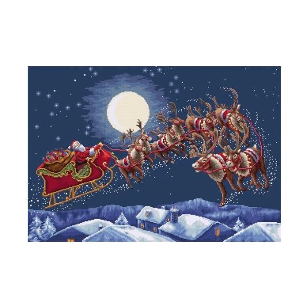 ・刺繍面サイズ：51cm×35cm (余白を含む)・キット内容：刺繍糸(Anchor=アンカー製25番綿刺繍糸)、刺繍布(ツヴァイガルト社製綿アイーダ)、針、図案、説明書(英語)、簡単な日本語説明・刺繍布目数：16カウント(1インチ≒2.5...