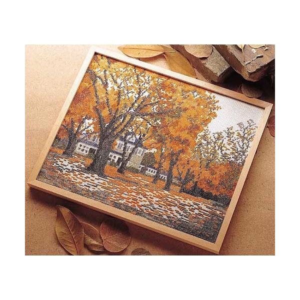 ●キット内容：刺繍糸、刺繍布、クロスステッチ針、図案付説明書●難易度：A(上級者向け)●額W-13使用(別売)●額外径：横約44×縦36.5cm、内径：横約41×縦約33.5cm●デザイン：尾上雅野●オリムパス刺繍布No.3000(ジャバク...