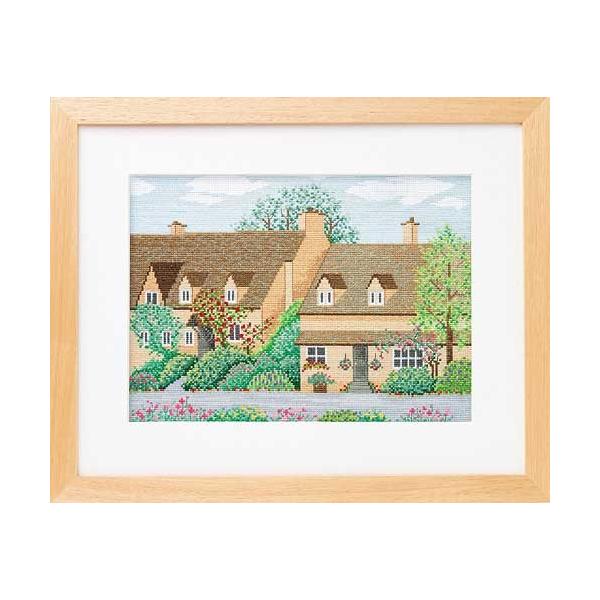 ●キット内容：刺繍糸、刺繍布、クロスステッチ針、図案付き説明書●難易度：A(上級者向け)●額：W-27(白木)又はW-37(ブラウン)使用(別売)●額外径：縦38.7×横47.7cm、額内径：縦33.3×横42.2cm、マット紙内径：縦23...