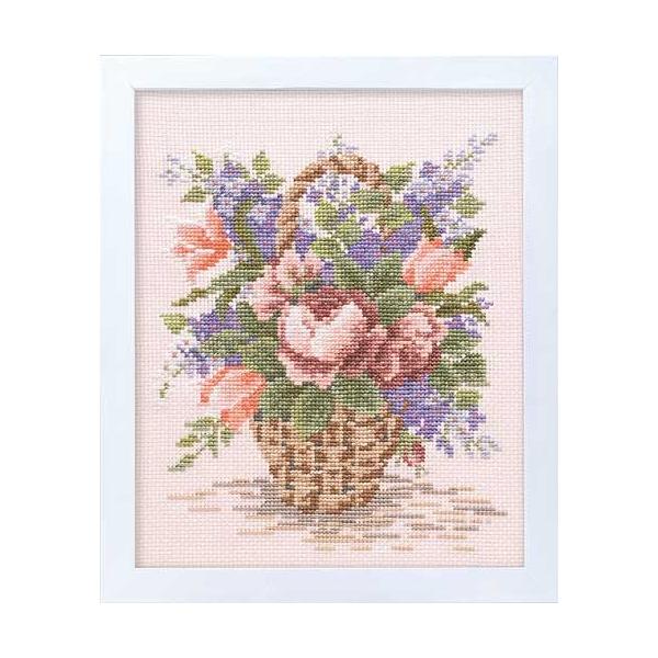 ●キット内容：刺繍糸(綿)、刺繍布(綿)、クロスステッチ針、図案付説明書●難易度：C(中級者向)●デザイン：オノエ・メグミ●出来上がりサイズ:29.7×36.4cm●オリムパス刺繍布No.3000(ジャバクロス中目・綿100％・ピンク)使用...