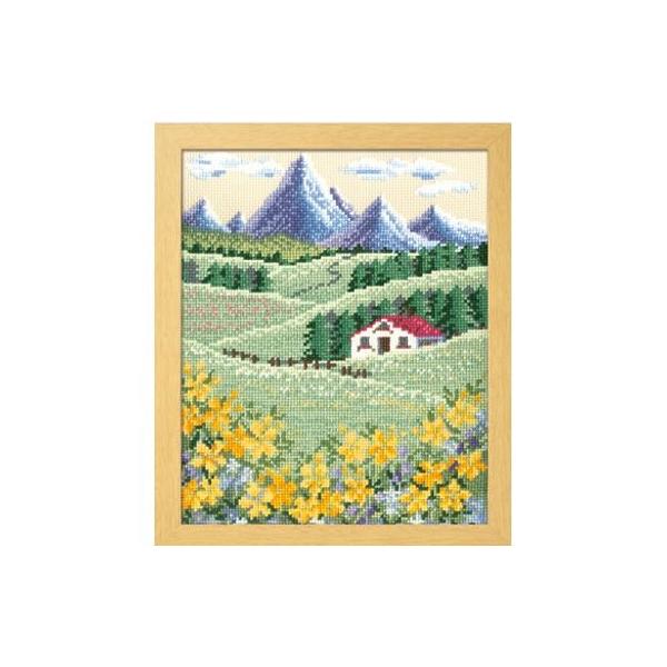 ●キット内容：刺繍糸(綿)、ししゅう布(綿)、クロスステッチ針、図案付説明書●難易度：A(上級者向)●デザイン：オノエ・メグミ●出来上がり(額内径)サイズ:29.7×36.4cm●オリムパス刺繍布No.3000 (ジャバクロス中目・綿100...
