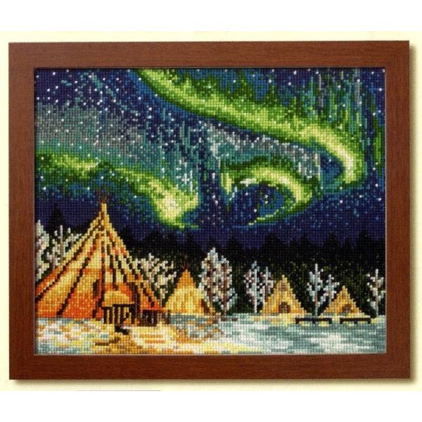 ●キット内容：25番刺繍糸、No.3000刺しゅう布(ジャバクロス中目)、クロスステッチししゅう針、カラー図案付説明書●難易度：A(上級者向け)●額縁は別売になります。W-42(ブラウン)、W-41(白木)、W-46(ホワイト)のいずれかを...