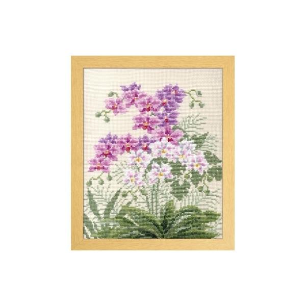 ●キット内容：刺繍糸(綿)、ししゅう布(綿)、クロスステッチ針、図案付説明書●難易度：B(中〜上級者向)●デザイン：オノエ・メグミ●出来上がり(額内径)サイズ:36.4×29.7cm●オリムパス刺繍布No.3000 (ジャバクロス中目・綿1...